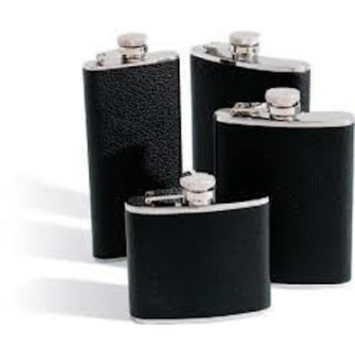 Concord Flask • Black Buffalo Leather 8 oz