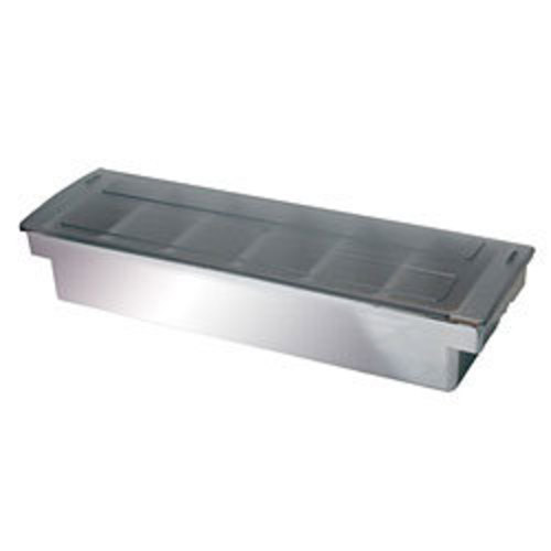 Condiment Tray 6 Sections Plastic Chrome Look