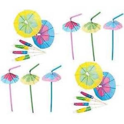 Unique Party Picks • Parasol Picks Hibiscus 10 Ct