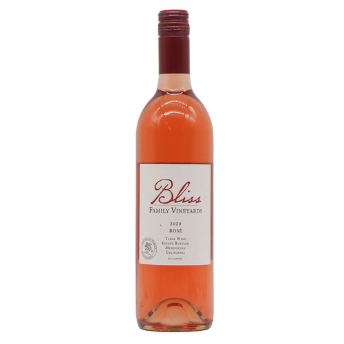 Bliss Vineyards Rose Estate Bottled Rare Rose Blend