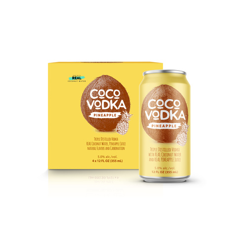 Coco Vodka Cocktails • Pineapple 4pk-12oz