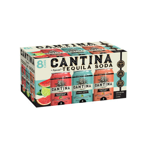 Cantina Tequila & Soda • Variety Pack 8pk-12oz - Spec's Wines, Spirits & Finer Foods