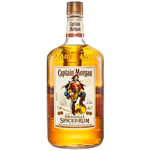 Capt Morgan Rum • Plastic Bottle with Cups