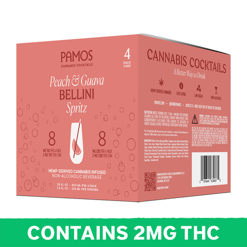 Pamos Bellini Hemp Derived Spritz 2mg - Spec's Wines, Spirits & Finer Foods