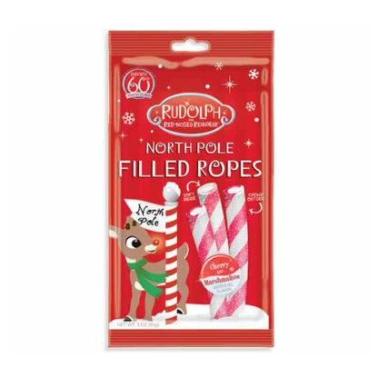 Holiday • Rudolph Cherry Striped Licorice Ropes-mallo Flavored Filling ...