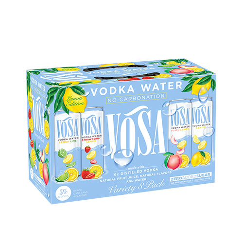 Vosa Vodka Water • Variety Pack 8pk-12oz - Spec's Wines, Spirits ...