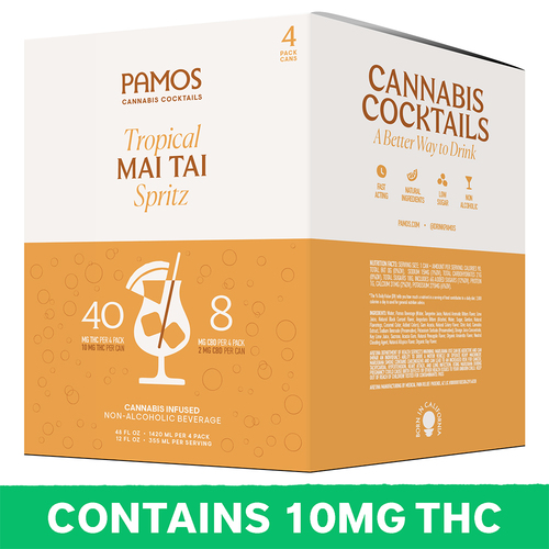 Pamos Mai Tai Hemp Derived Spritz 10mg - Spec's Wines, Spirits & Finer ...